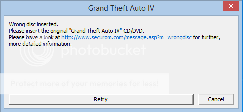 Wrong disk inserted (STEAM) - Help & Support - GTAForums