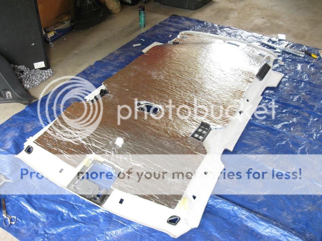 Radiant barrier insulation install - headliner, doors and trunk ...
